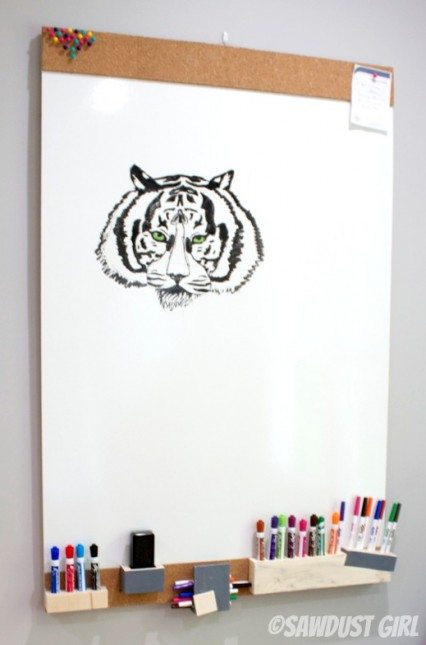 Fun And Quirky DIY Whiteboard | Sawdust Girl®