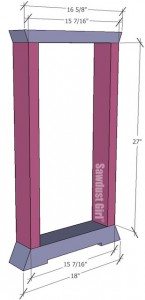 BoX Leg Console Table - Build Plans | Sawdust Girl