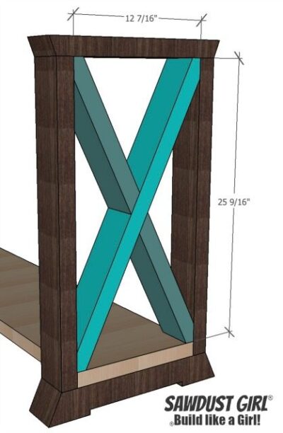 BoX Leg Console Table - Build Plans | Sawdust Girl