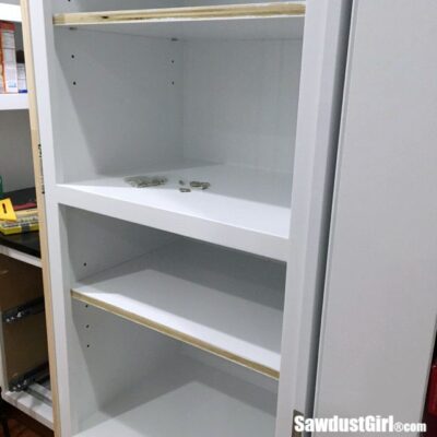 How To Attach A Face Frame To Cabinets With Adjustable Shelves