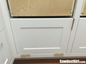 How To Install Cabinet Drawer Fronts | Sawdust Girl