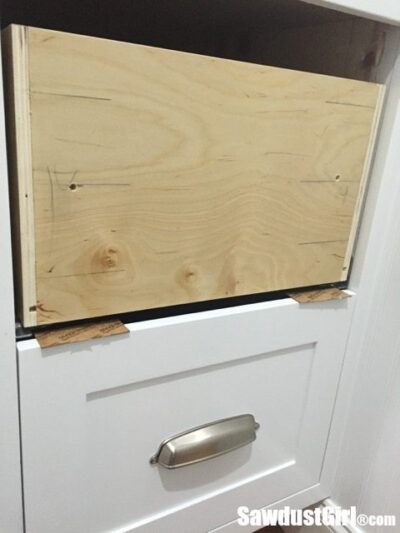 How To Install Cabinet Drawer Fronts | Sawdust Girl