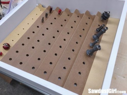 Router Bit Storage Drawer | Sawdust Girl
