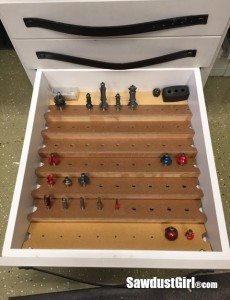Router Bit Storage Drawer | Sawdust Girl