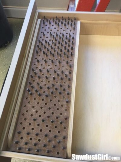 Sliding Tray - Drill Bit Storage