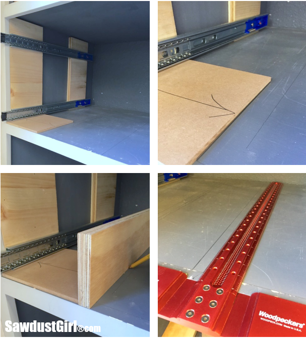 Add Vertical Storage Drawers to Existing Cabinets - Sawdust Girl®