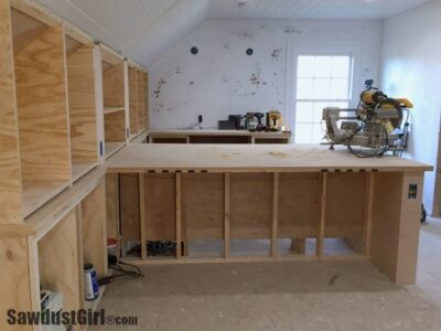 Building Angled Cabinets | Sawdust Girl