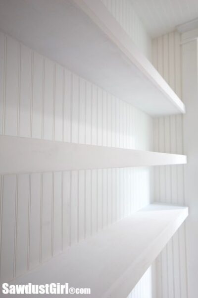 Long Floating Shelves - Closet Shelves | Sawdust Girl®