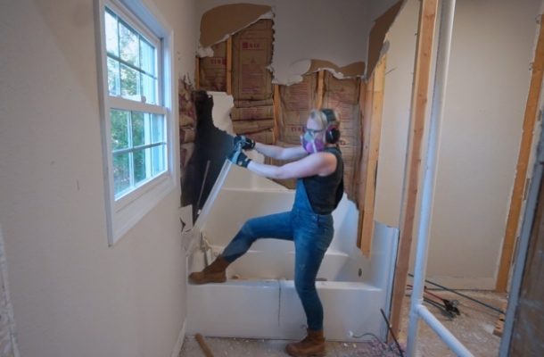 More Bathroom Demolition | Sawdust Girl