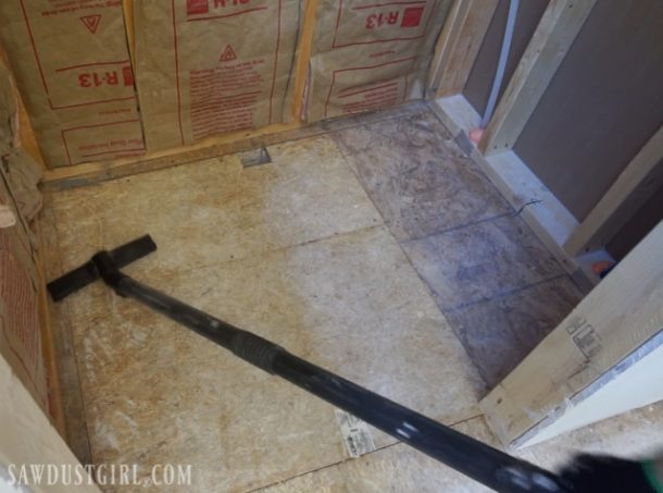 Tile Ready Shower Pan Installation | Sawdust Girl