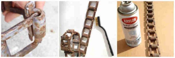 DIY Coat Rack Of Reclaimed Wood And Recycled Chain | Sawdust Girl