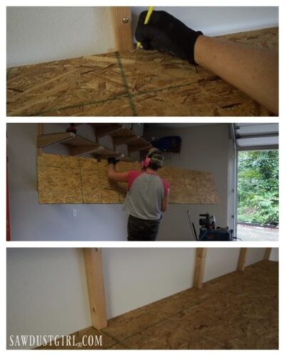 Building Garage Shelves - Cantilevered Shelf Brackets | Sawdust Girl