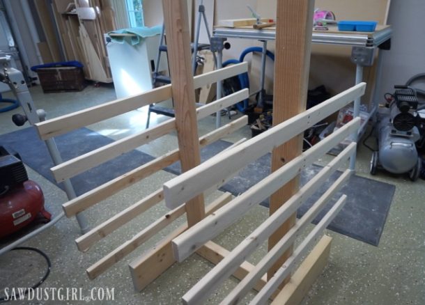 Paint Drying Rack For Cabinet Doors | Sawdust Girl