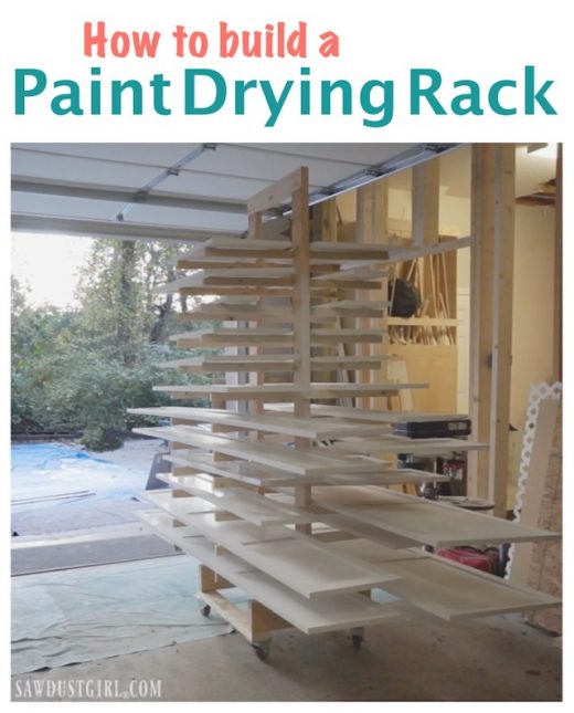 Paint Drying Rack For Cabinet Doors | Sawdust Girl