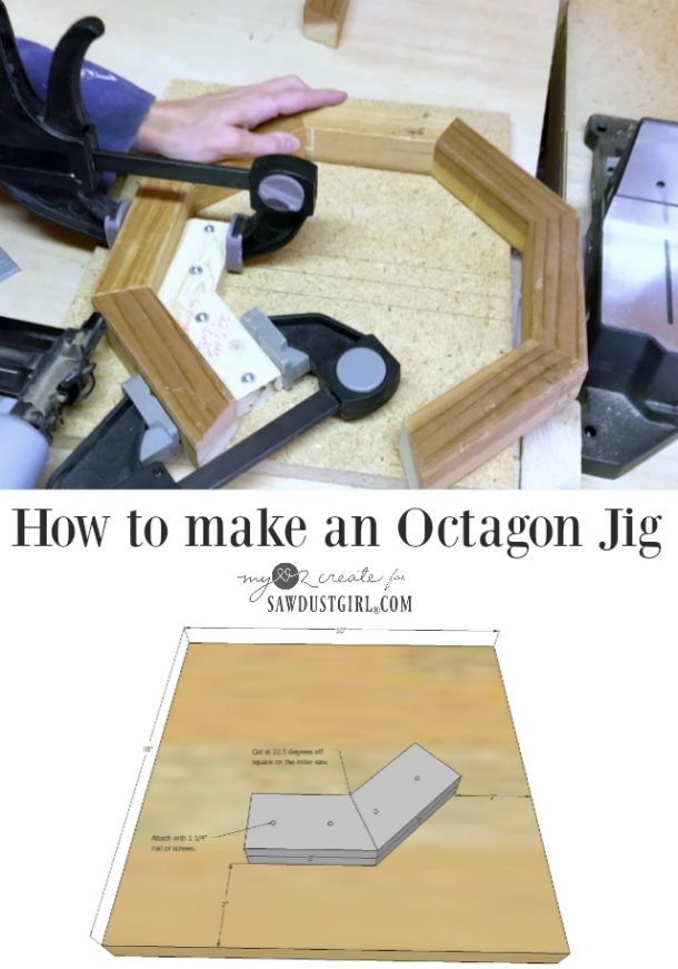 How To Make An Octagon Jig - Building Geometric Shapes | Sawdust Girl