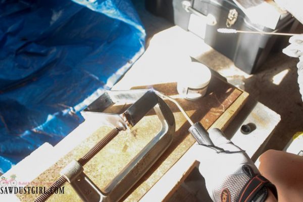 How To Braze - Brazing Metal Centerpiece Brackets | Sawdust Girl