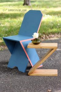DIY Chair - How to Build a Modern Plank Chair - Sawdust Girl®