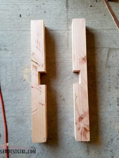 How To Cut A Half Lap Joint On A Table Saw | Sawdust Girl