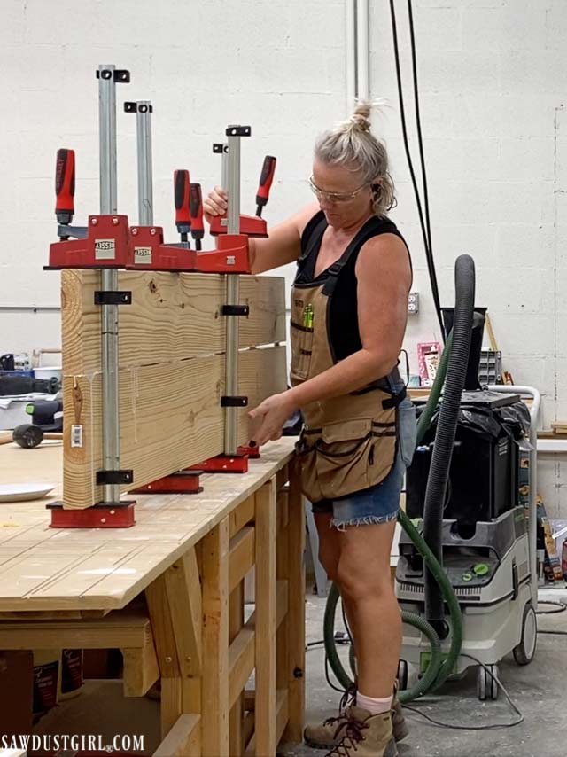 How To Build A Bench With A Built-in Boot Rack | Sawdust Girl®